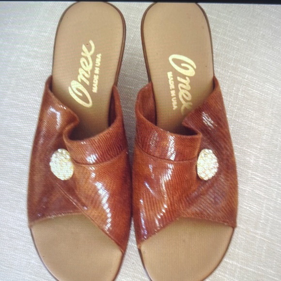 Onex | Shoes | Onex Womens Open Toe Slide Wedge Sandals | Poshmark